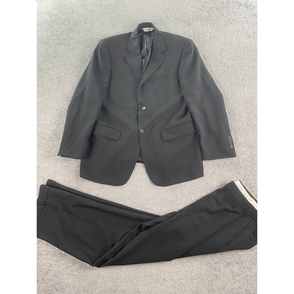 Pronto Uomo | Suits & Blazers | Pronto Uomo Suit 39 S Black Wool ...
